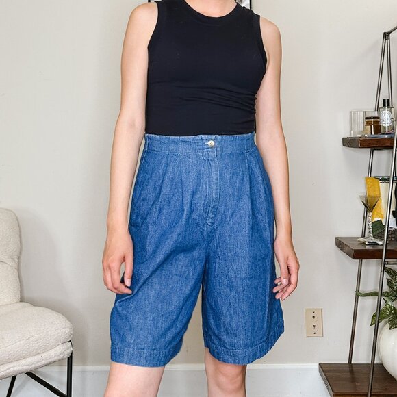 david brooks | Shorts | 8s High Rise Pleated Jorts | Poshmark